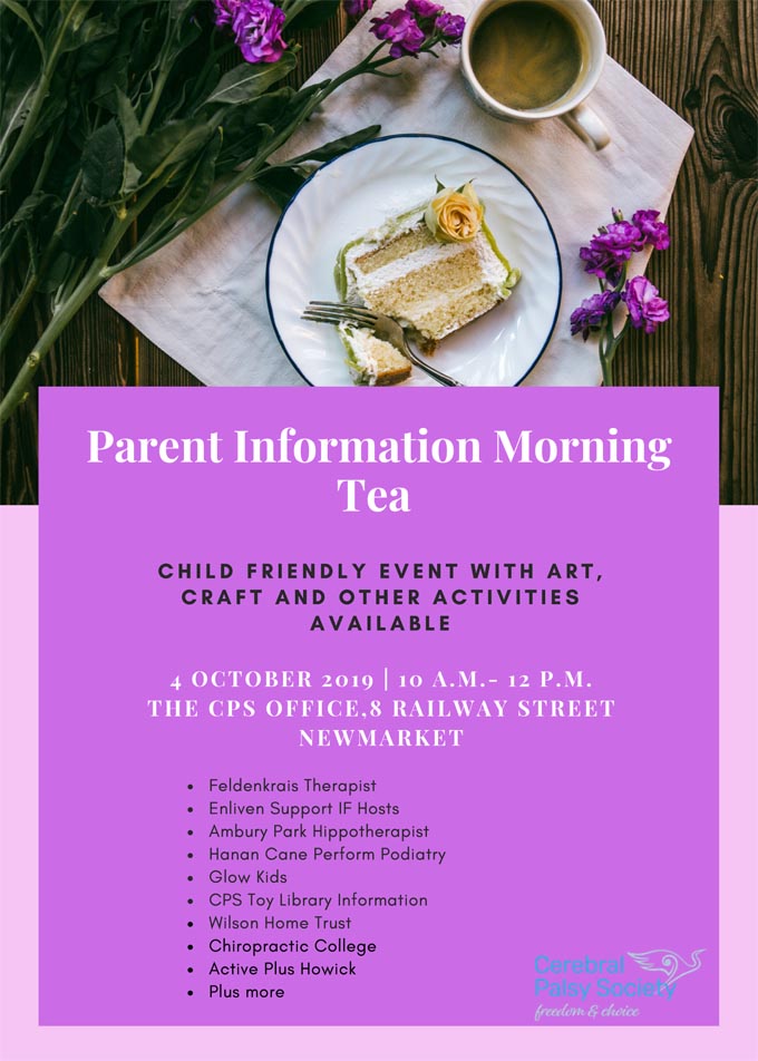 Auckland Parent Info Morning Tea - Cerebral Palsy Society